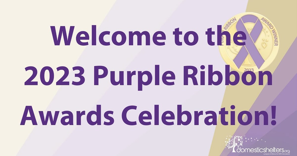 2023 Purple Ribbon Awards Celebration from DomesticShelters.org